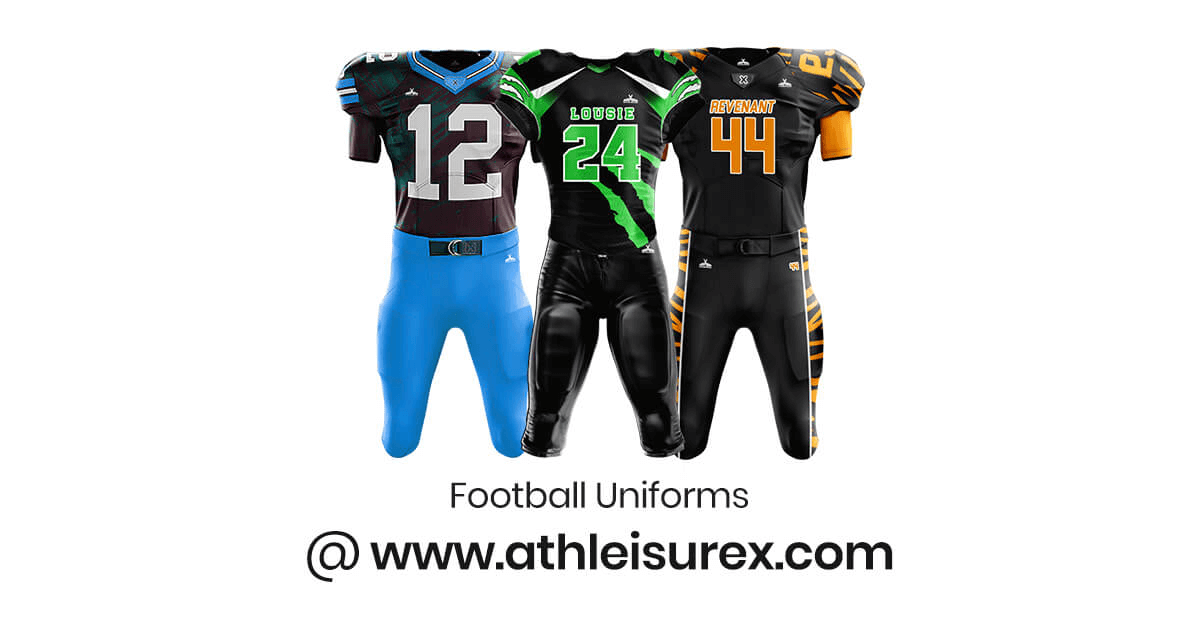 Shop top-quality Custom Football Uniforms at AthleisureX